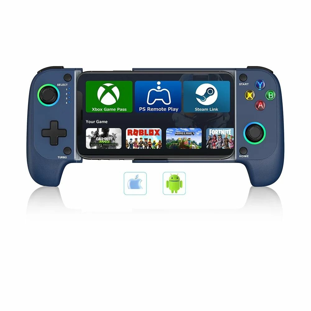 Беспроводной телескопический игровой контроллер Bluetooth, выдвижной игровой джойстик для Android iPhone, геймпад