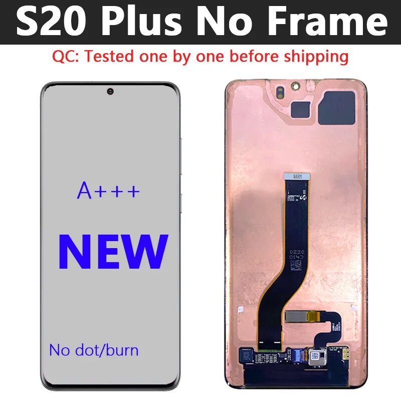 Super AMOLED OLED s20 Plus ЖК-дисплей для Samsung Galaxy S20 Plus G986 дисплей AMOLED NO Frame
