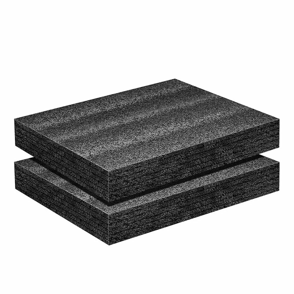 Листа полиуретановой пены - 16 x 12 2-дюймовые вставки для кейсов - упаковочные прокладки для ящика для инструментов, хранения камеры
