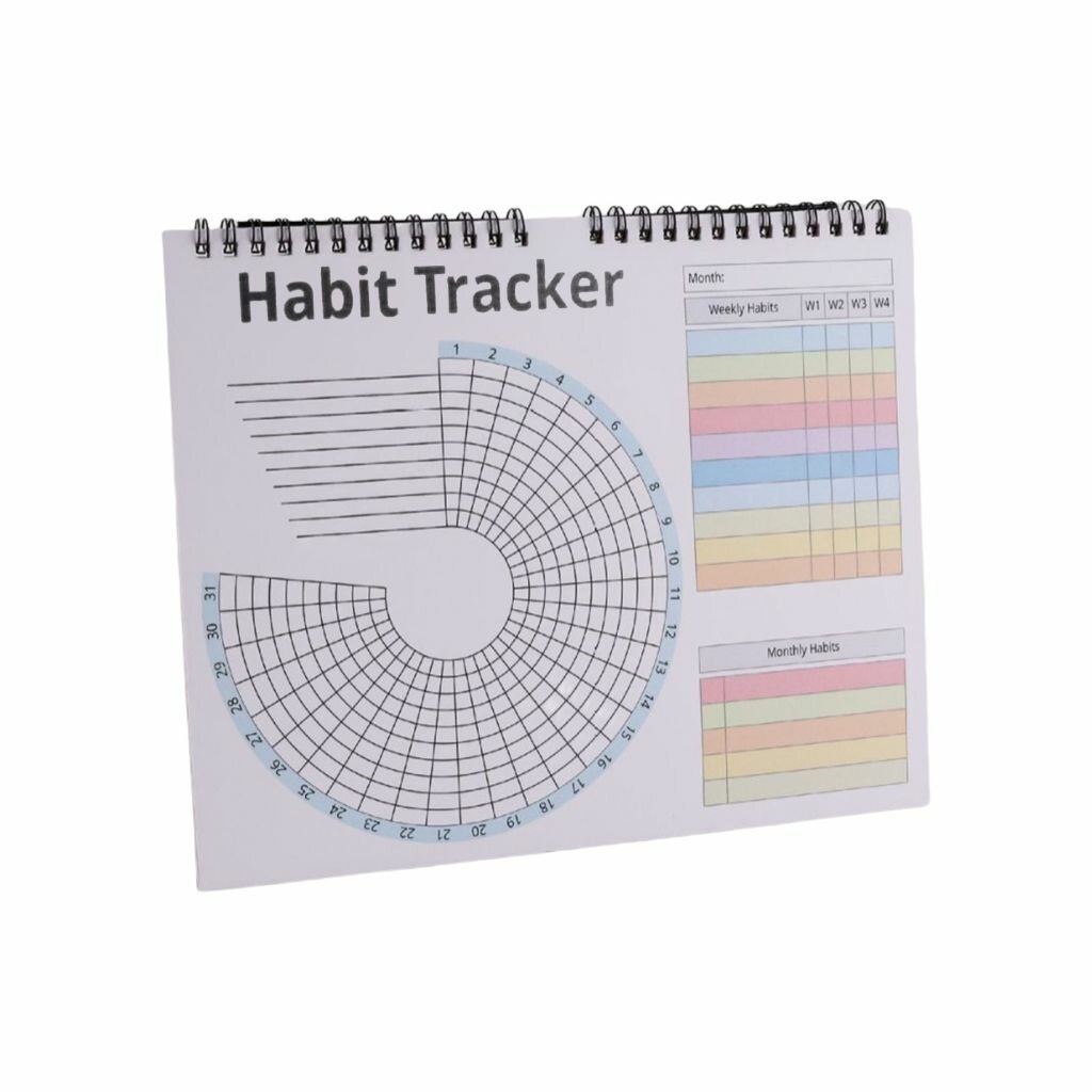Цветовой план отслеживания привычек -Стиль 2