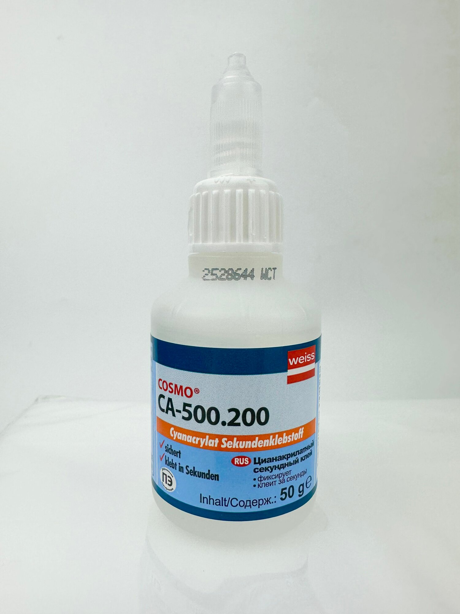 Супер секундный клей Cosmofen CA 12, COSMOFEN CA-500.200, 50 гр