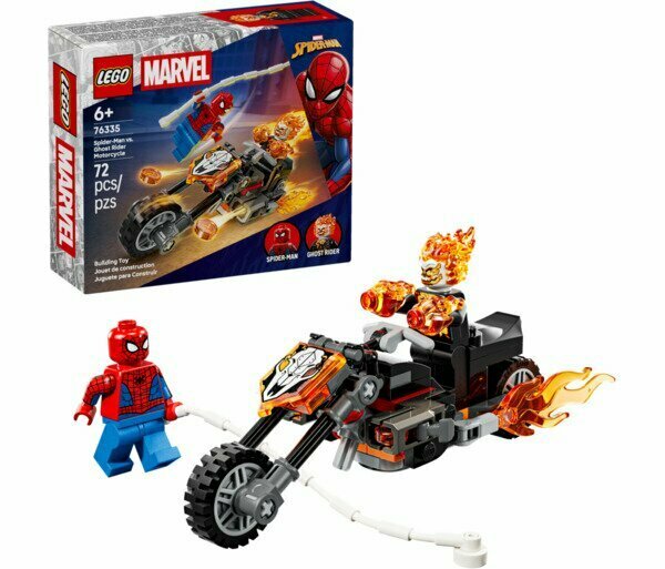 Конструктор LEGO Marvel 76335 Человек-паук против Мотоцикла Призрачного Гонщика (Lego 76335)