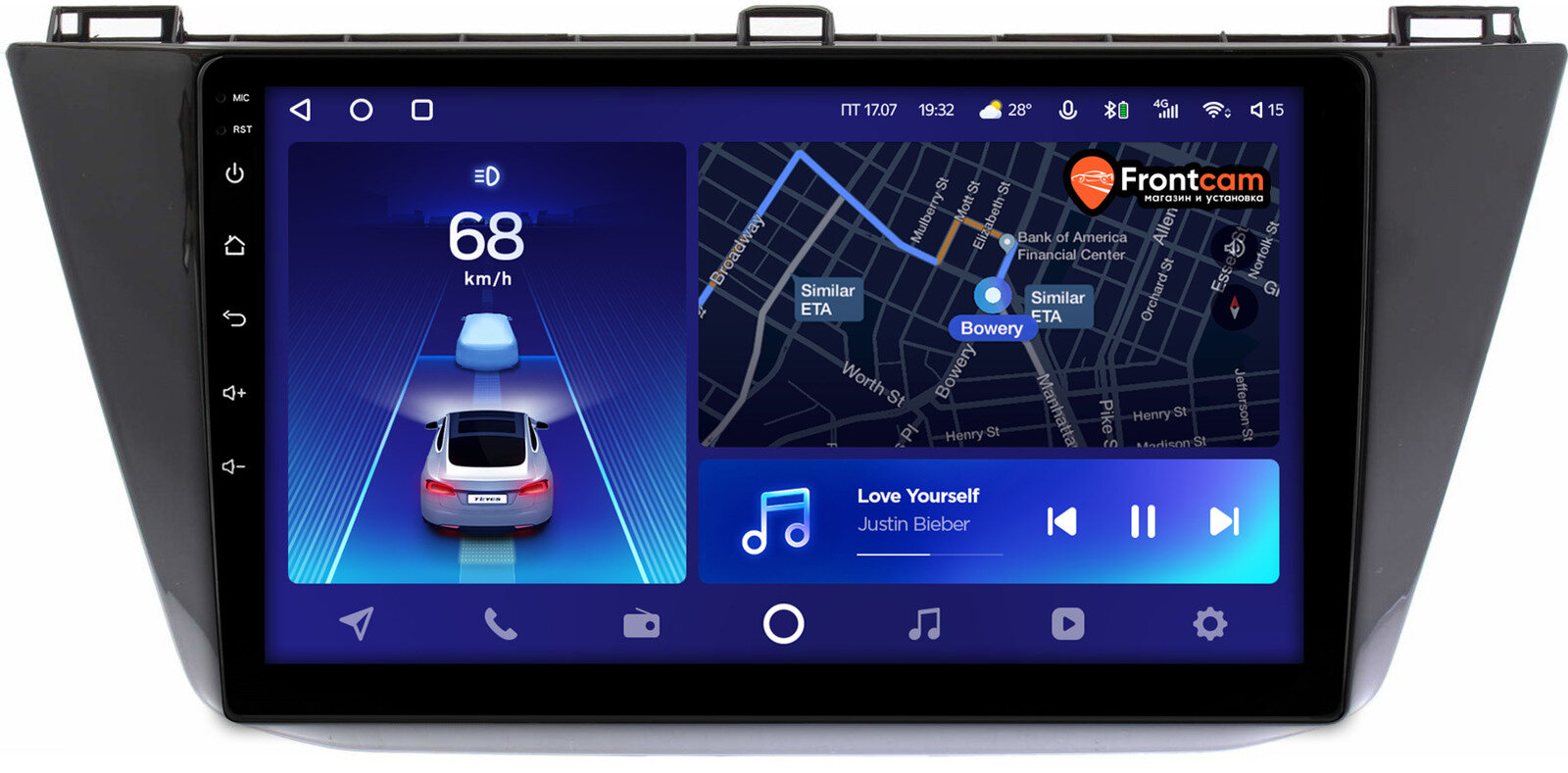 Штатная магнитола Volkswagen Tiguan 2 2016-2023 Teyes CC2 PLUS 6/128 10" RM-10-1122 Android 10 (4G-SIM, DSP, QLed)