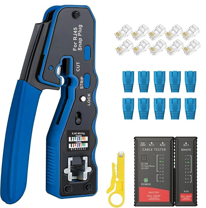 Набор обжимных инструментов SHOYEE RJ45 Blue Set