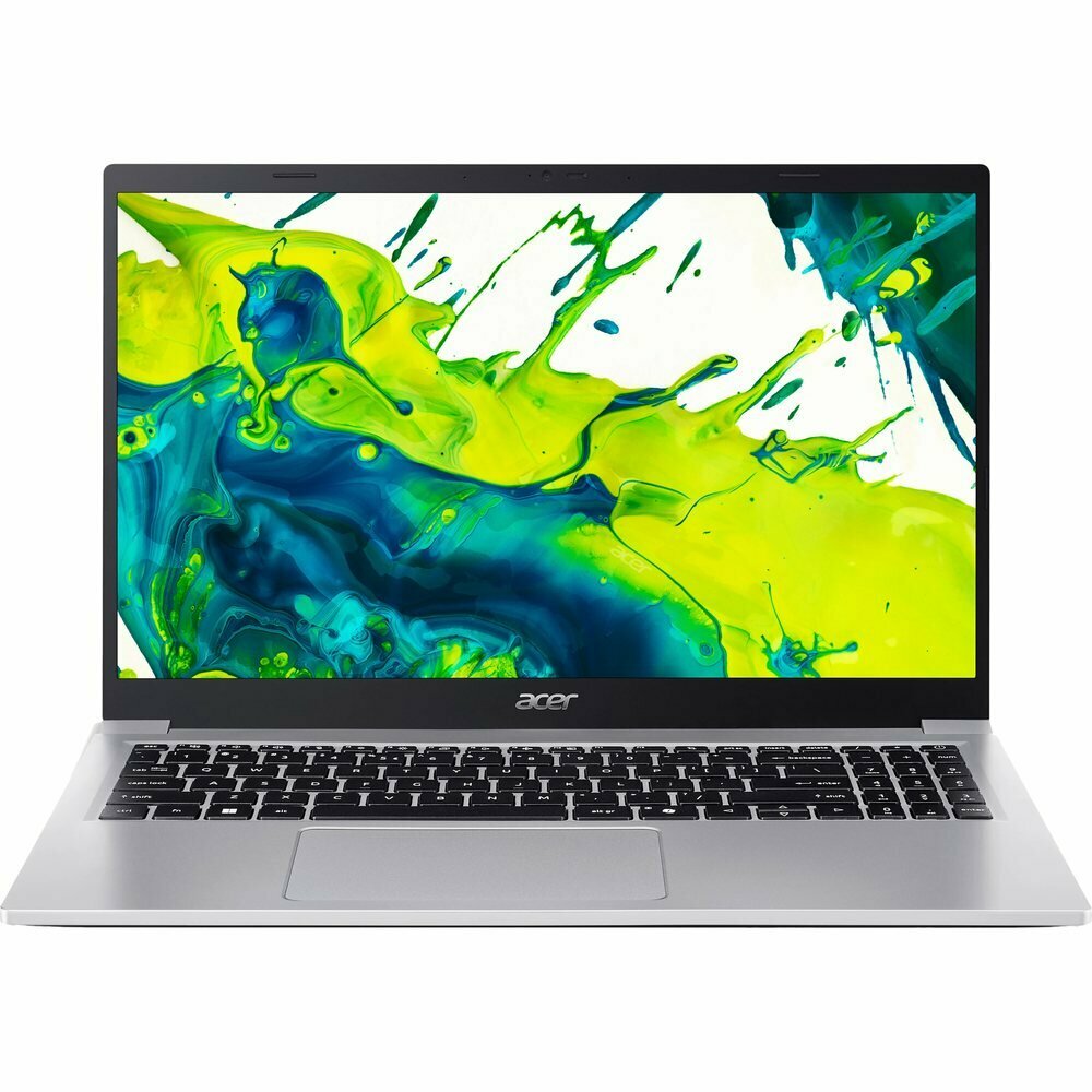 Ноутбук 15.6" IPS FHD ACER Aspire AL15-33P-C7ST silver (Intel N150/8Gb/256Gb SSD/VGA int/noOS) (NX. D2EER.001)