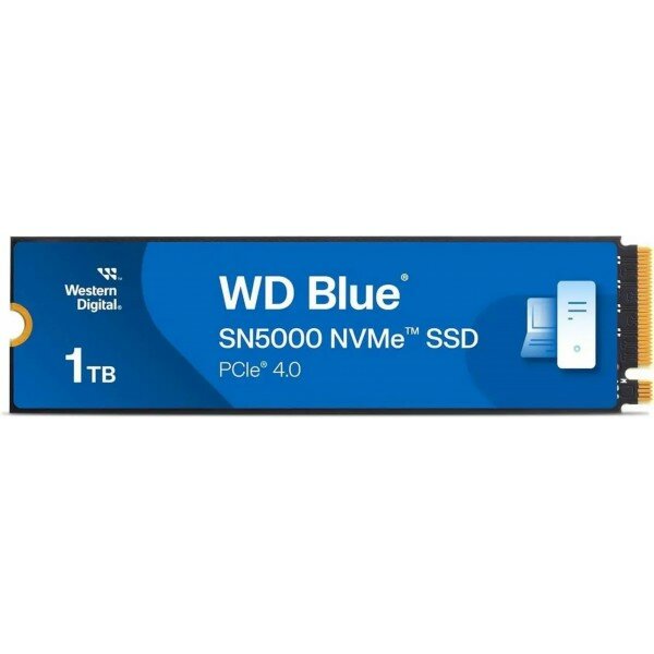Накопитель SSD Western Digital WD Blue SN5000, 1Tb, PCIe 4.0 x4, M.2 2280, NVMe, R/W 5150/4900