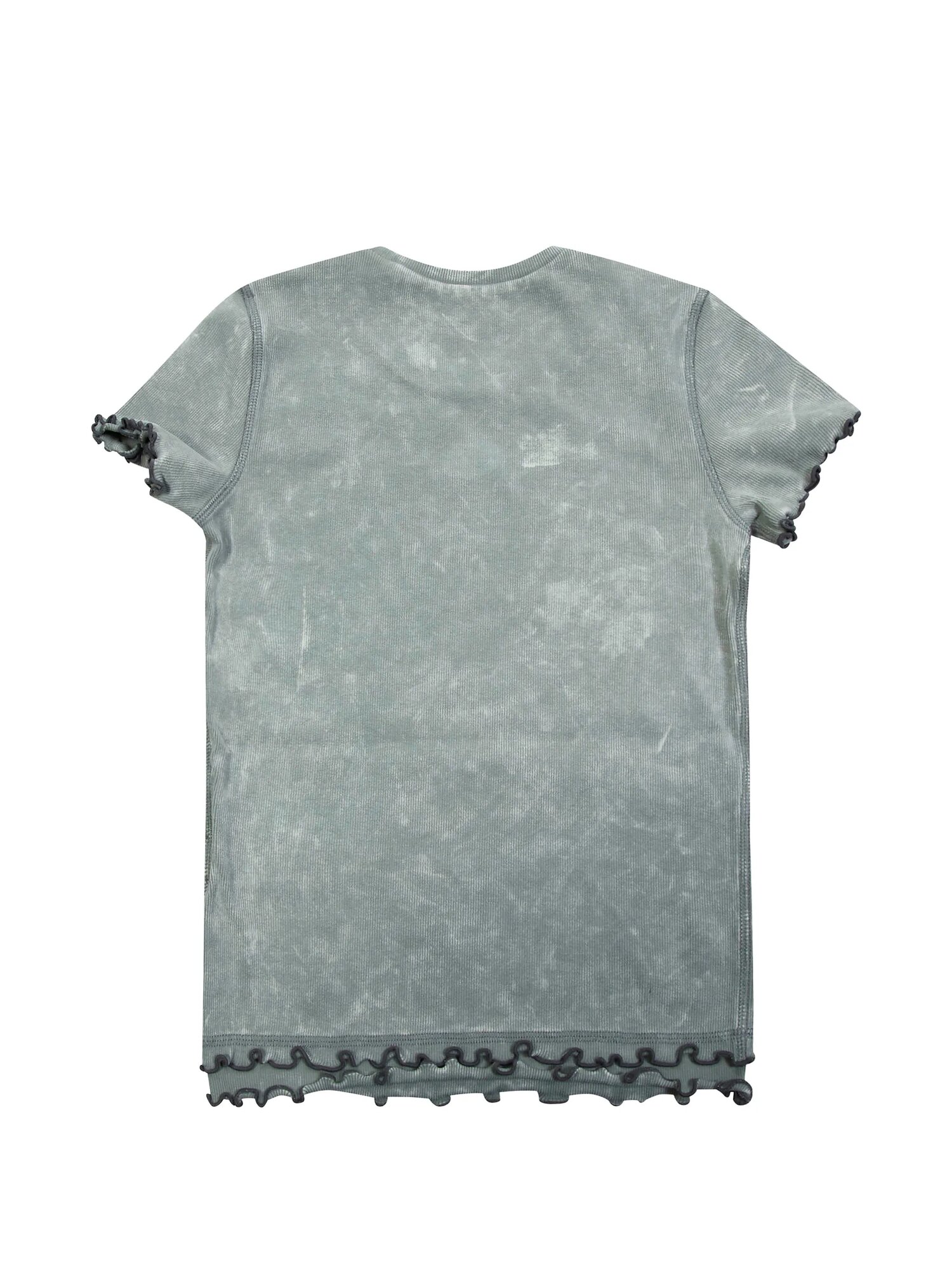 Футболка DIESEL Ruffled T-shirt, размер 10 лет, зеленый, — фото 1
