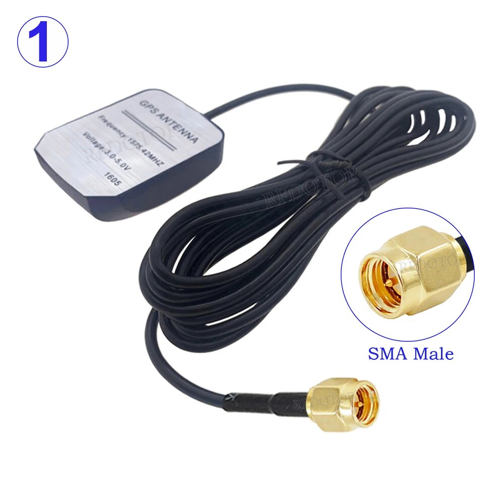 1 шт. автомобильная GPS-антенна SMA/SMB/MCX/MMCX/BNC/TNC/Fakra разъем «папа/гнездо» 4M, SMA Male