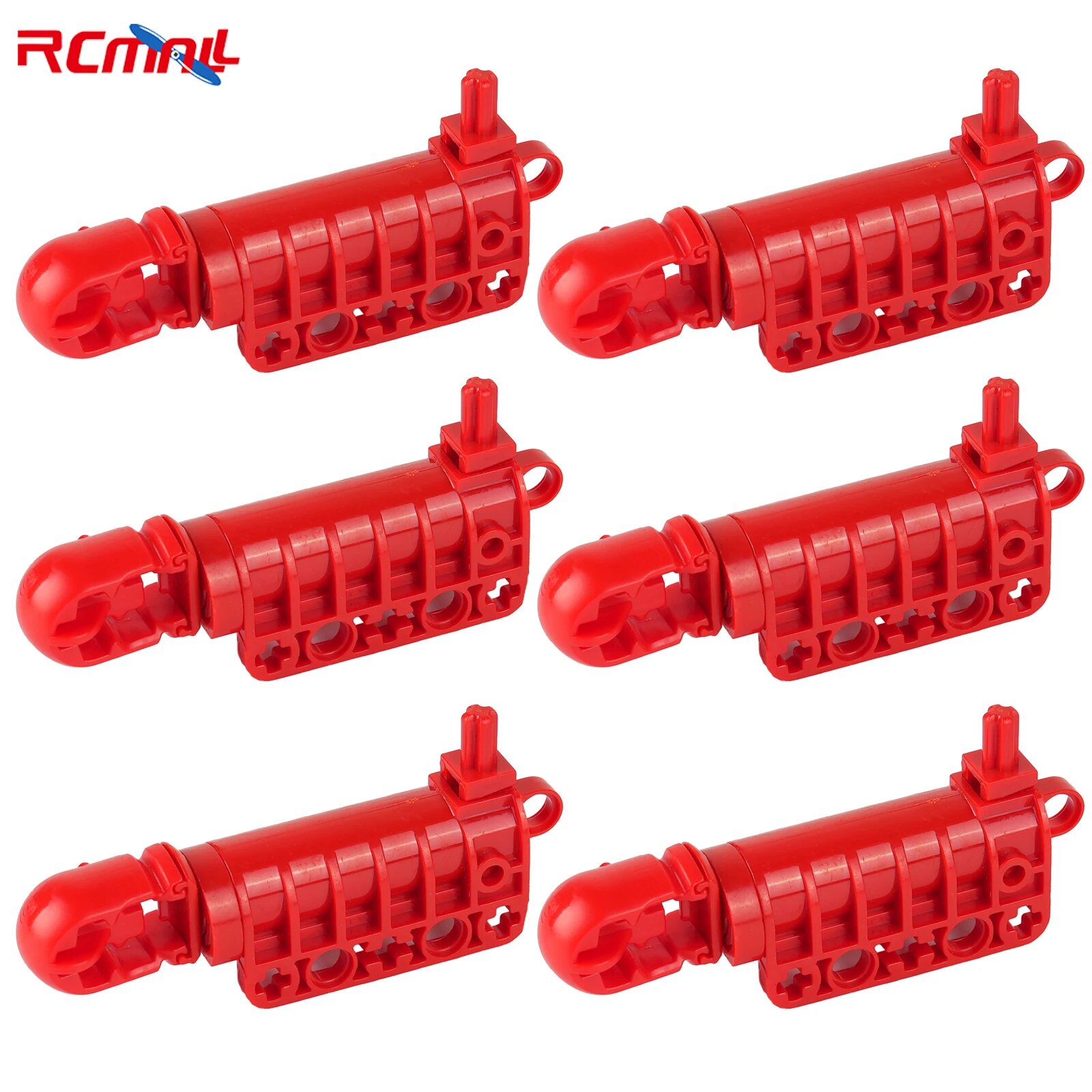 Пушка для конструктора RC Mall, 6шт, красный