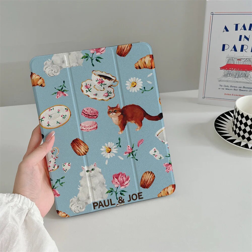 Кожаный чехол для iPad Pro 11" Cute Cat
