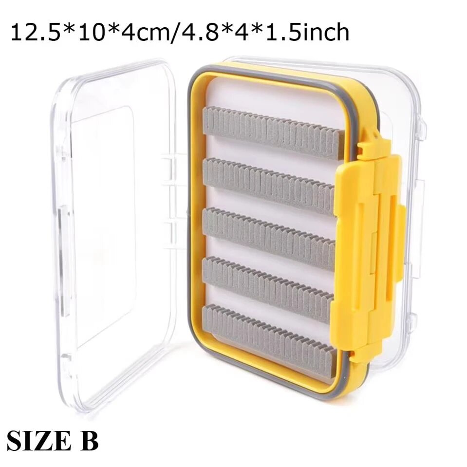 MAXIMUMCATCH DS водонепроницаемый бокс для мух 4 размеров Желтый, SIZE B HB16A Yellow