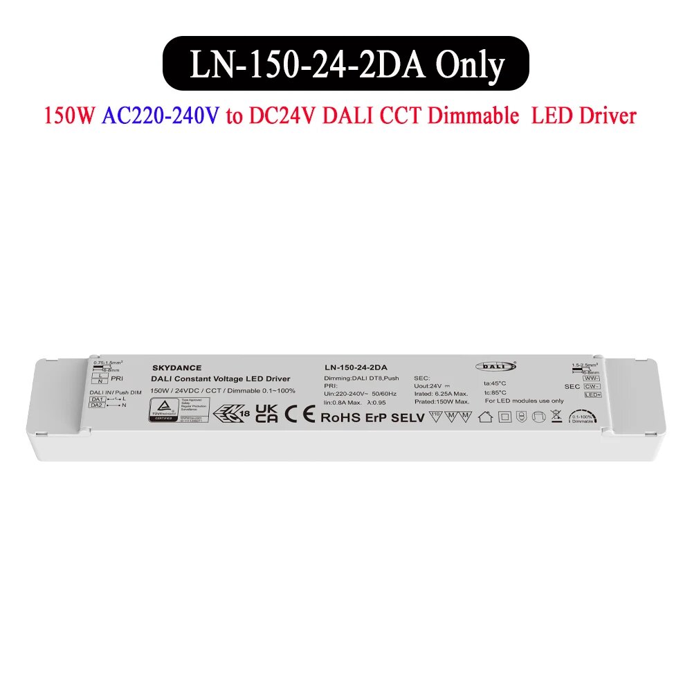CENFAYA 150 Вт DALI драйвер для LED освещения 24V CCT DALI Driver