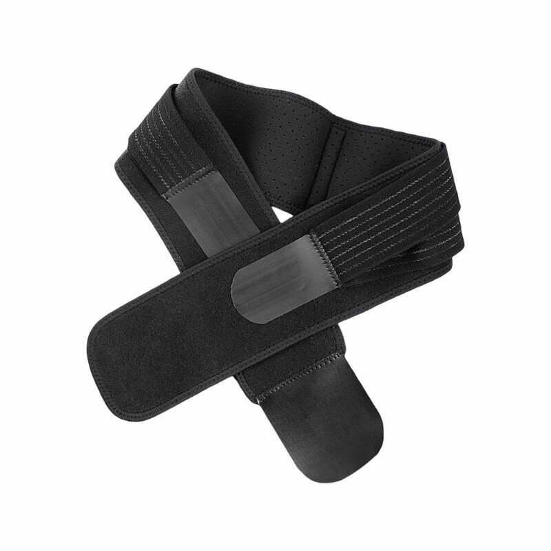 Спортивный фитнес-дышащий поясной бандаж для коррекции лобка и таза с фиксированной талией-черный-S