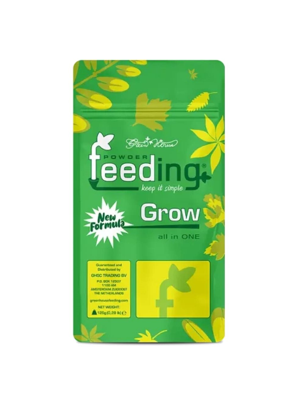 Удобрение для вегетации GHSC Powder Feeding Grow 125 г. (для материнских растений)