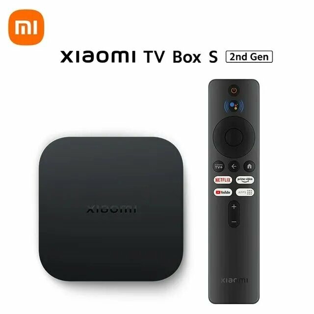 Новый Xiaomi TV Box S 2nd Gen (MDZ-28-AA), Глобальная версия, черное