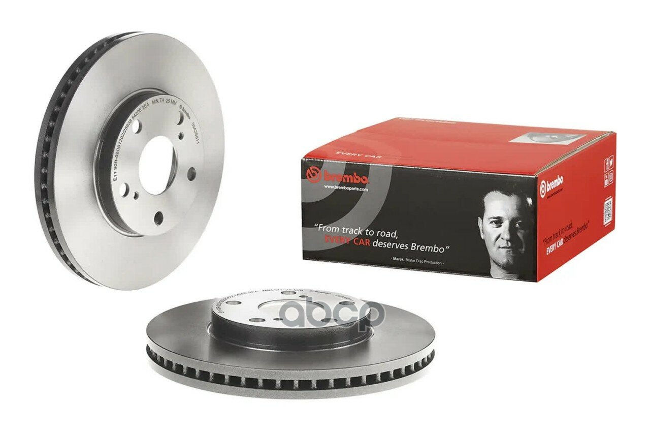 Диск тормозной передн, LEXUS: ES 300 89-97 / TOYOTA: AVENSIS VERSO 2.0 D-4D/2.0 Brembo арт. 09A38611
