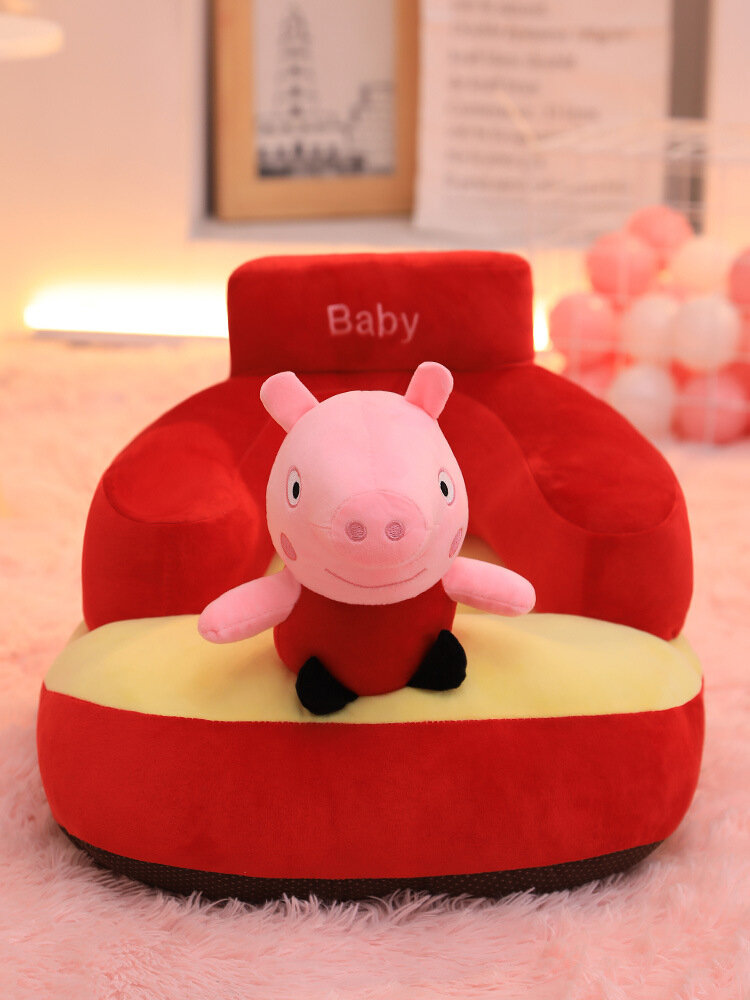 Детский обучающий стульчик в виде мультяшного персонажа, детский диван, плюшевый игрушечный мини-диван, стульчик для обучения сидению младенцев, прямая поставка.