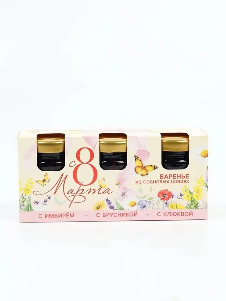 Ароматный набор варенья с сосновыми шишками