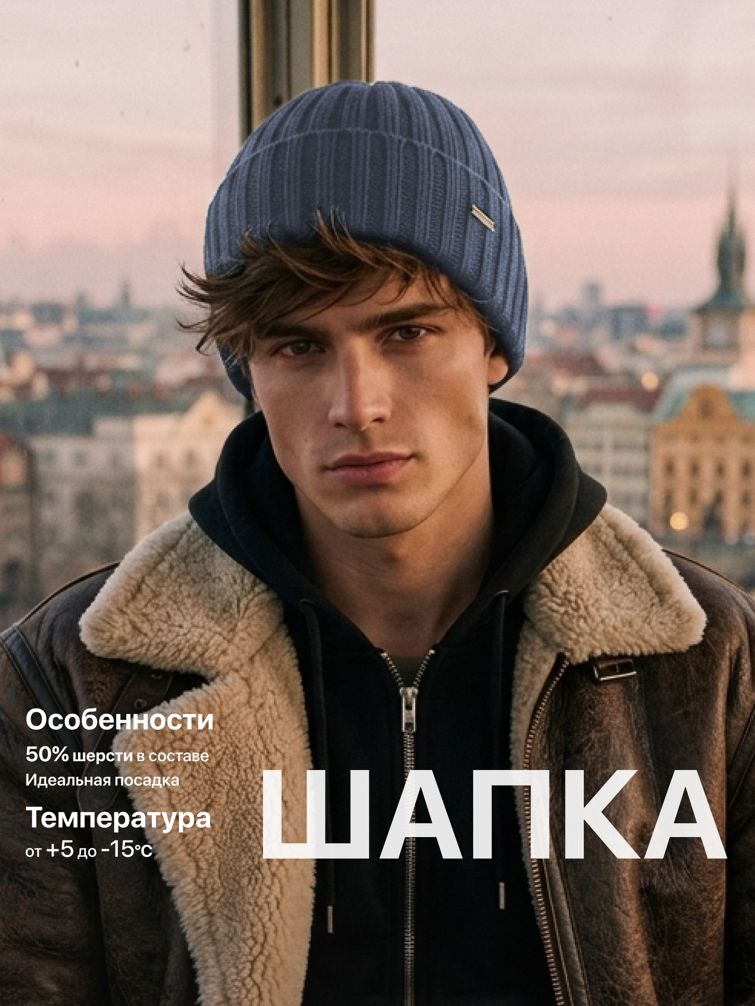 Шапка-бини Томас для мужчин