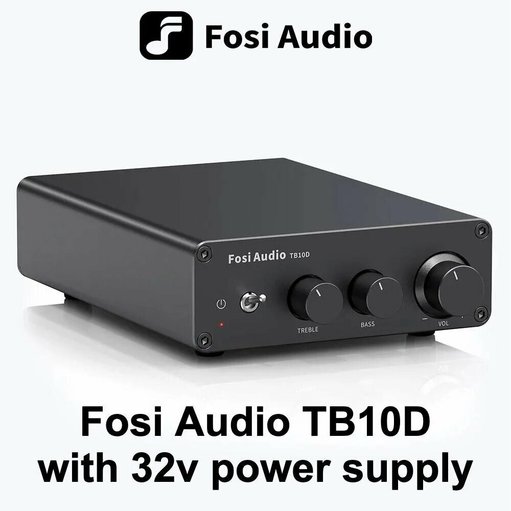 Fosi Audio TB10D Цифровой усилитель мощности Hi-Fi 300 Вт x2 TPA3255 Стерео класса D