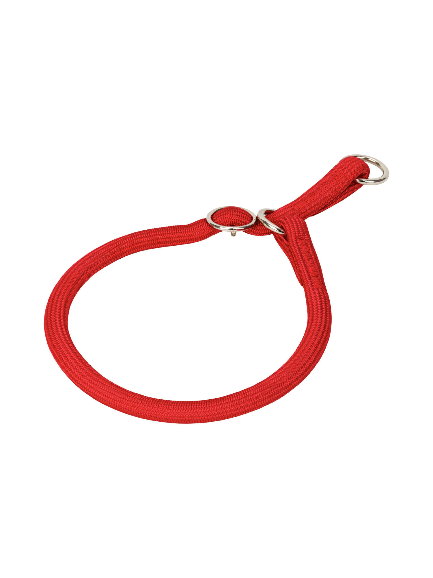 Ошейник-удавка для собак ZooOne с 2-я кольцами круглый 13 мм*60 см (красный) 76-2174