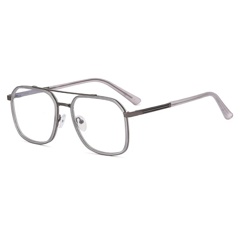 Металлические очки Glocco C5 sand clear gray с защитой от синего света