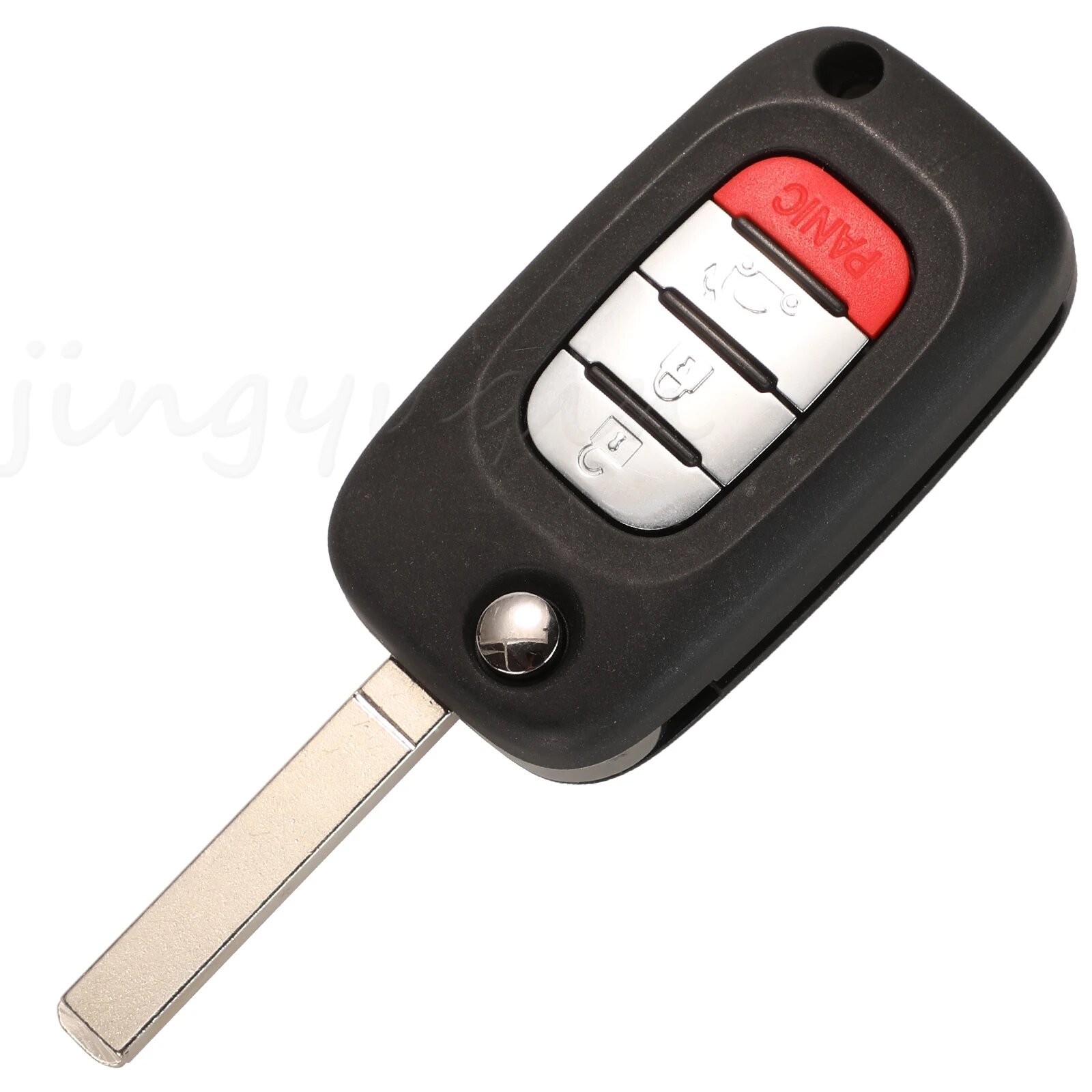 Флип-ключ 4 кнопки 433 МГц для Mercedes Smart 453