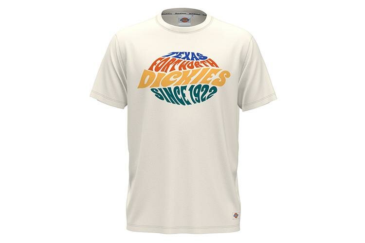 Футболка унисекс Dickies 9488772 Ivory White, круглый вырез, Moderate Straight Fit XL EU