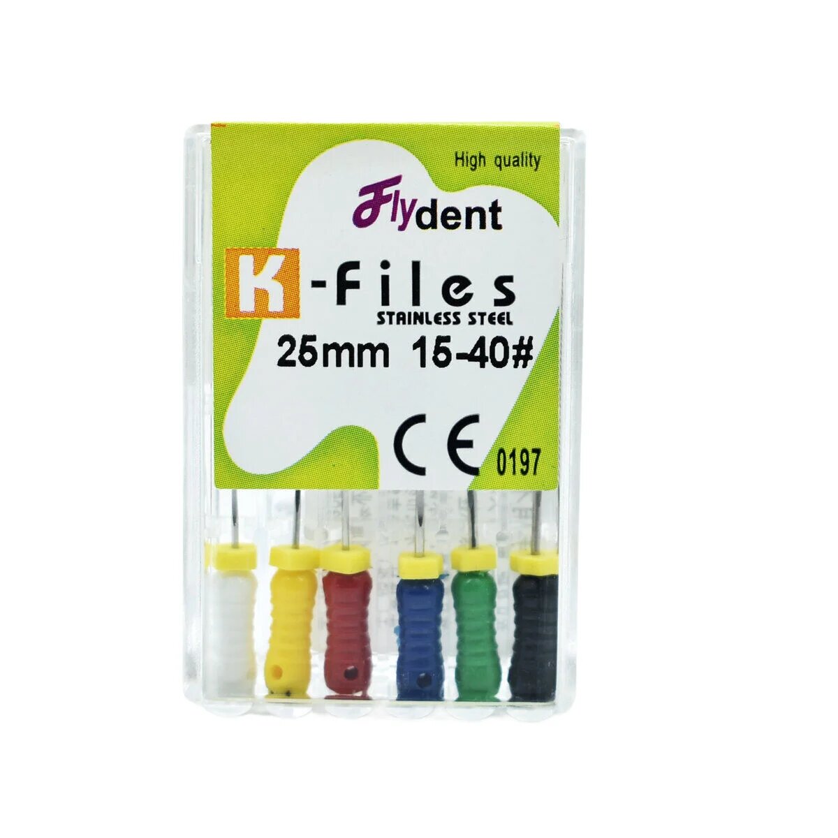 Стоматологические файлы eflydent K из нержавеющей стали 25/31 мм 25MM SSK 15-40