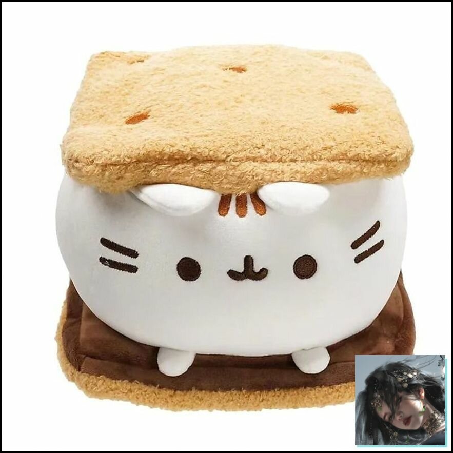 Мягкая игрушка Пушин Пломбирный сэндвич (Pusheen Cat) 15 см