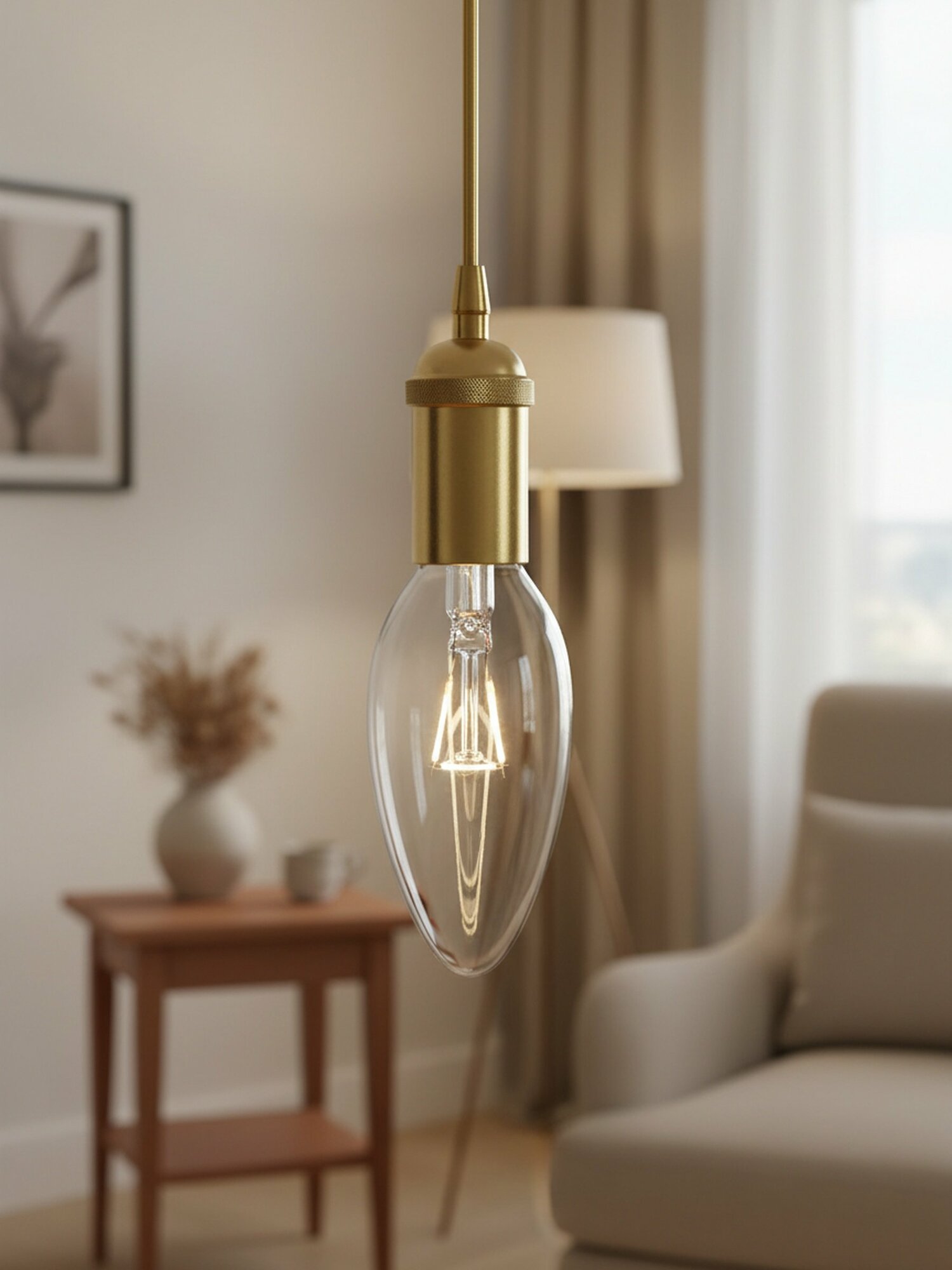 Лампа накаливания Калашниково E14 60 Вт свеча прозрачная, Россия, модель ДС 230-60 В36