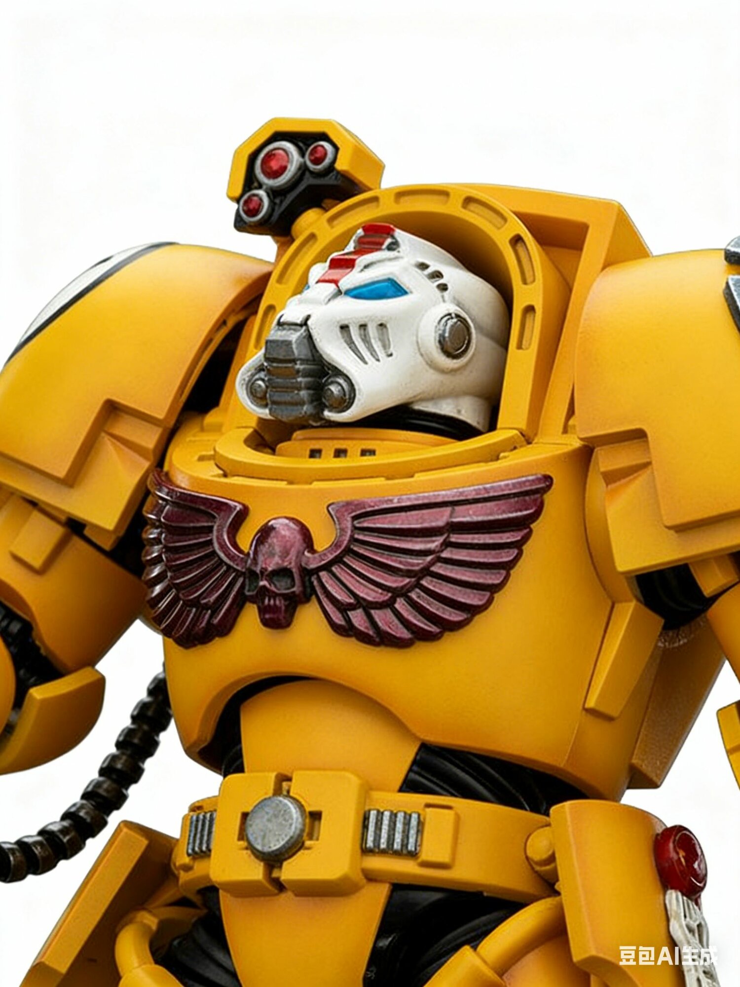 Подвижная фигурка JOYTOY Warhammer 40K 1/18 Action Figures Imperial Fists Terminator 1 with Power Sword and Storm Bolter Model Toy Gift Free Shipping