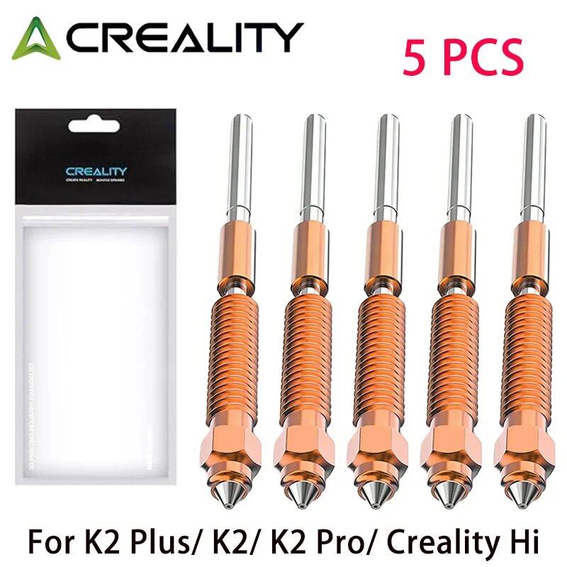 5 шт. сопла Creality для K2/K2 Pro/K2 Plus/Hi