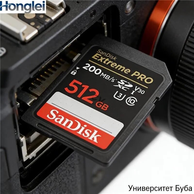 Карта памяти SanDisk SDXC 512GB Extreme Pro UHS-I V30 U3 200/140 Mb/s