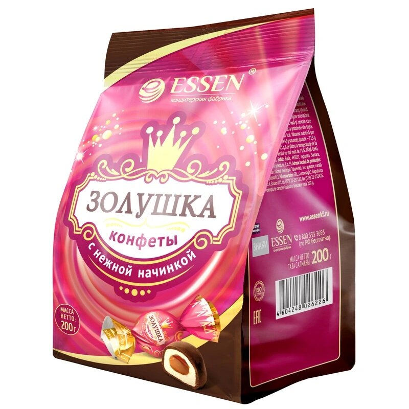 Конфеты шоколадные Essen Золушка 200 г