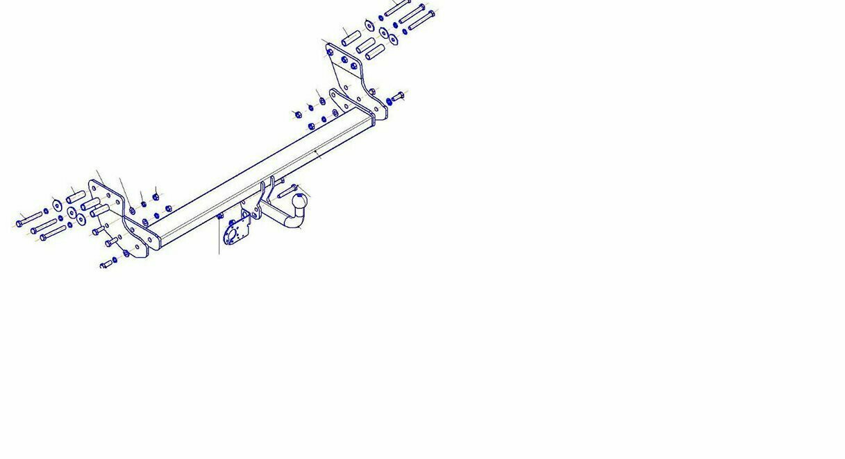 Фаркоп для Volvo XC 90 (без электрики) (паспорт и сертификат) AvtoS. VL01