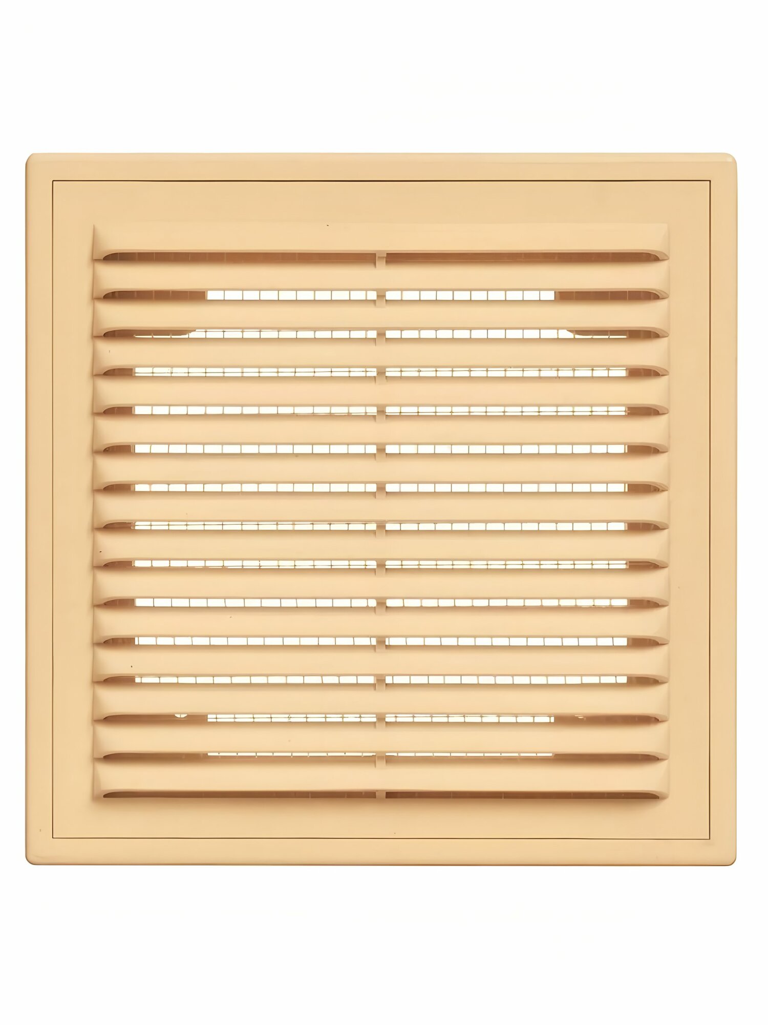 Решетка вентиляционная Viento 250х250 мм, настенная, пластиковая, с сеткой, бежевая, серия ВР, артикул 2525ВР