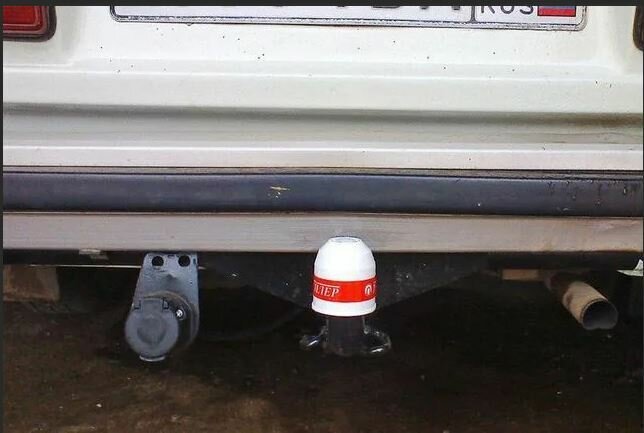 Фаркоп для ВАЗ 2105, 21051, 21053, 2107, 21071, 21073 сварное крепление шара Трейлер.2105