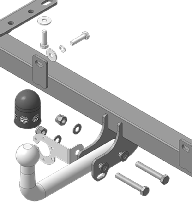 Фаркоп для Lada Kalina, Granta 2011- АвтоСтандарт. L102As