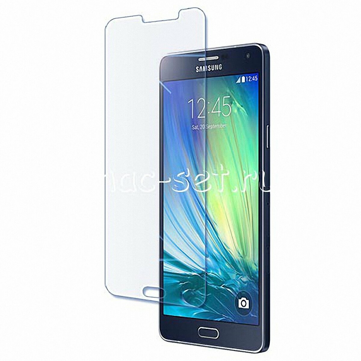 Защитное стекло для Samsung Galaxy A7 A700 прозрачное на плоскую часть экрана