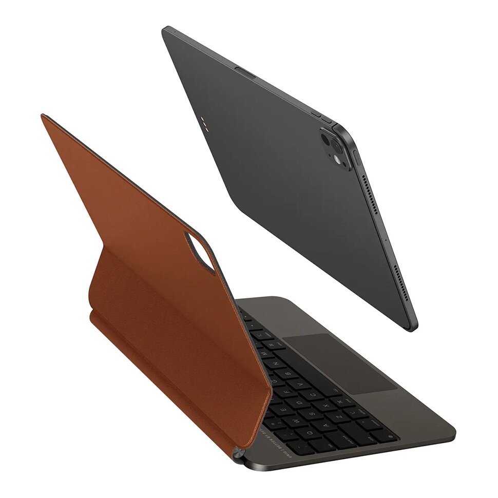 Uniq беспроводная клавиатура для iPad Pro 11 (2024/25), VENNO Pro (англ. раскладка), Caramel