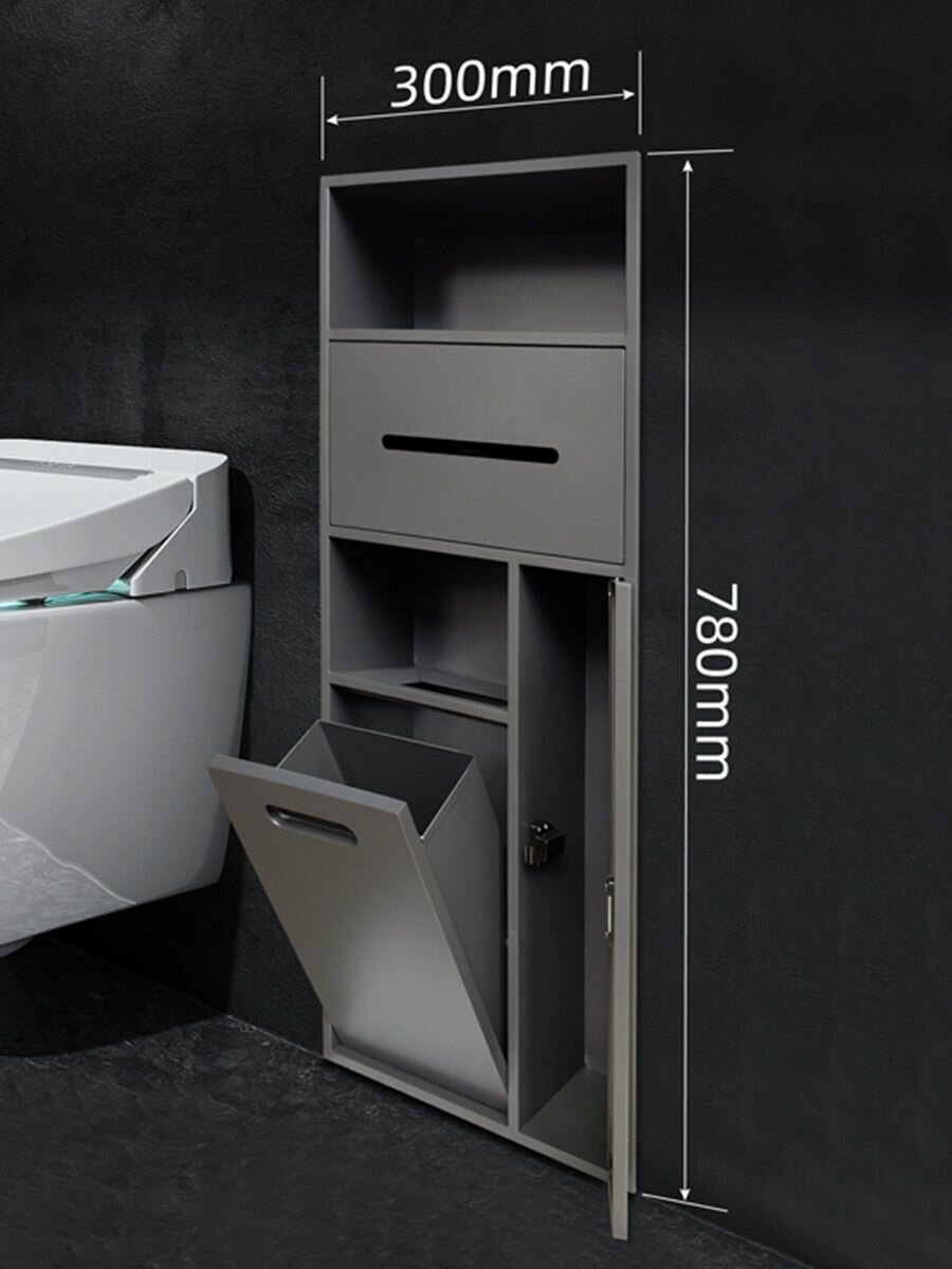 Ниша из нержавеющей стали 304, Водонепроницаемая ниша для хранения шампуня, туалетной бумаги, Полки для гостиной, кухни, ванной комнаты