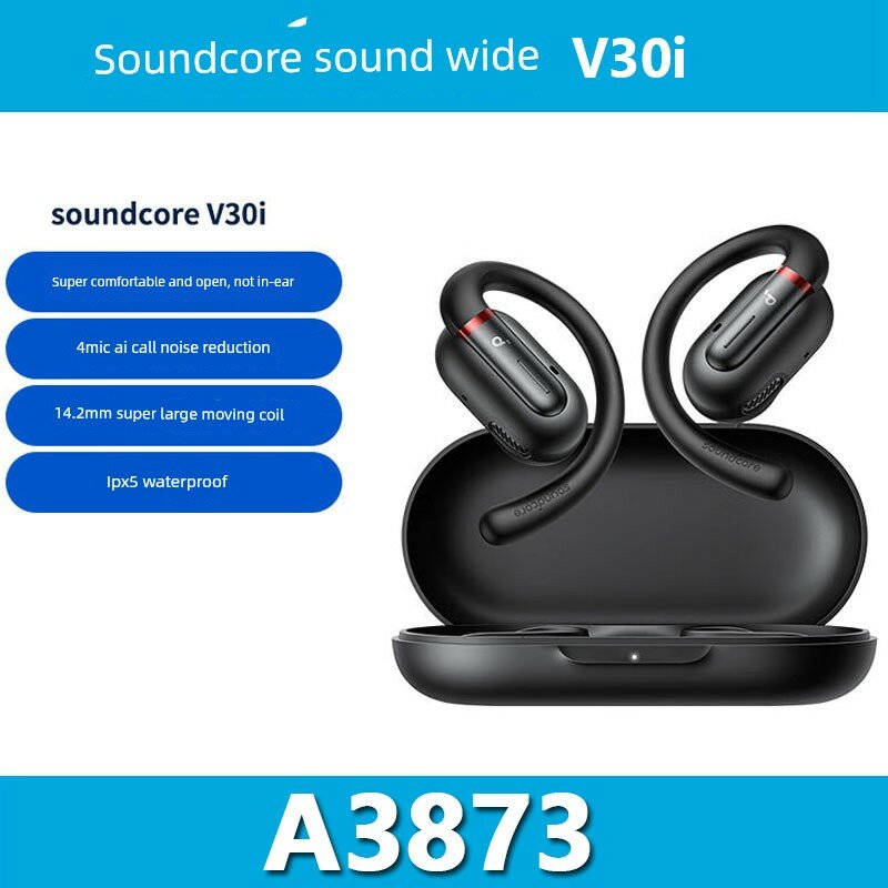 Soundcore V30i беспроводные Bluetooth наушники для спорта, бега, велоспорта — удобная вкладыш-дизайн, долгий срок