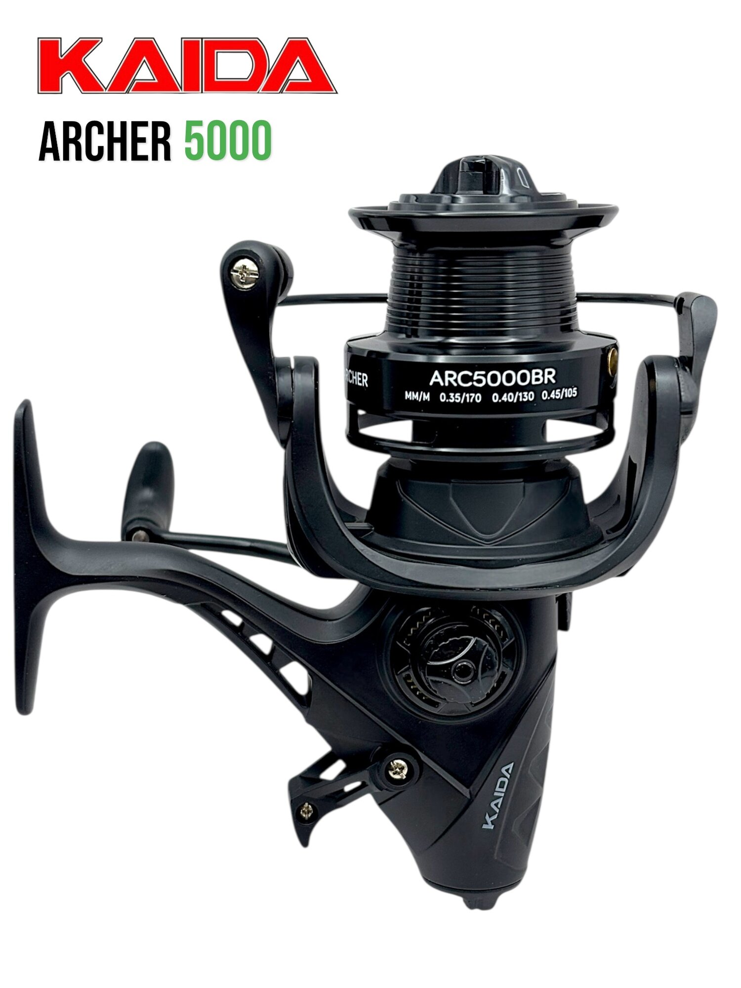 Катушка Kaida Archer 5000 7+1 с байтранером на фидер, донку, кайда на карпа, леща, карася