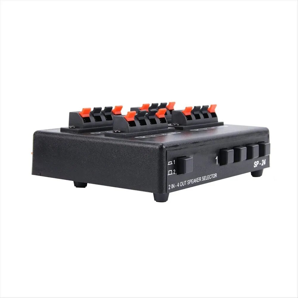 SP-24 Mini 2-входной/4-выходной стерео аудио селектор усилитель-коммутатор акустический разветвитель