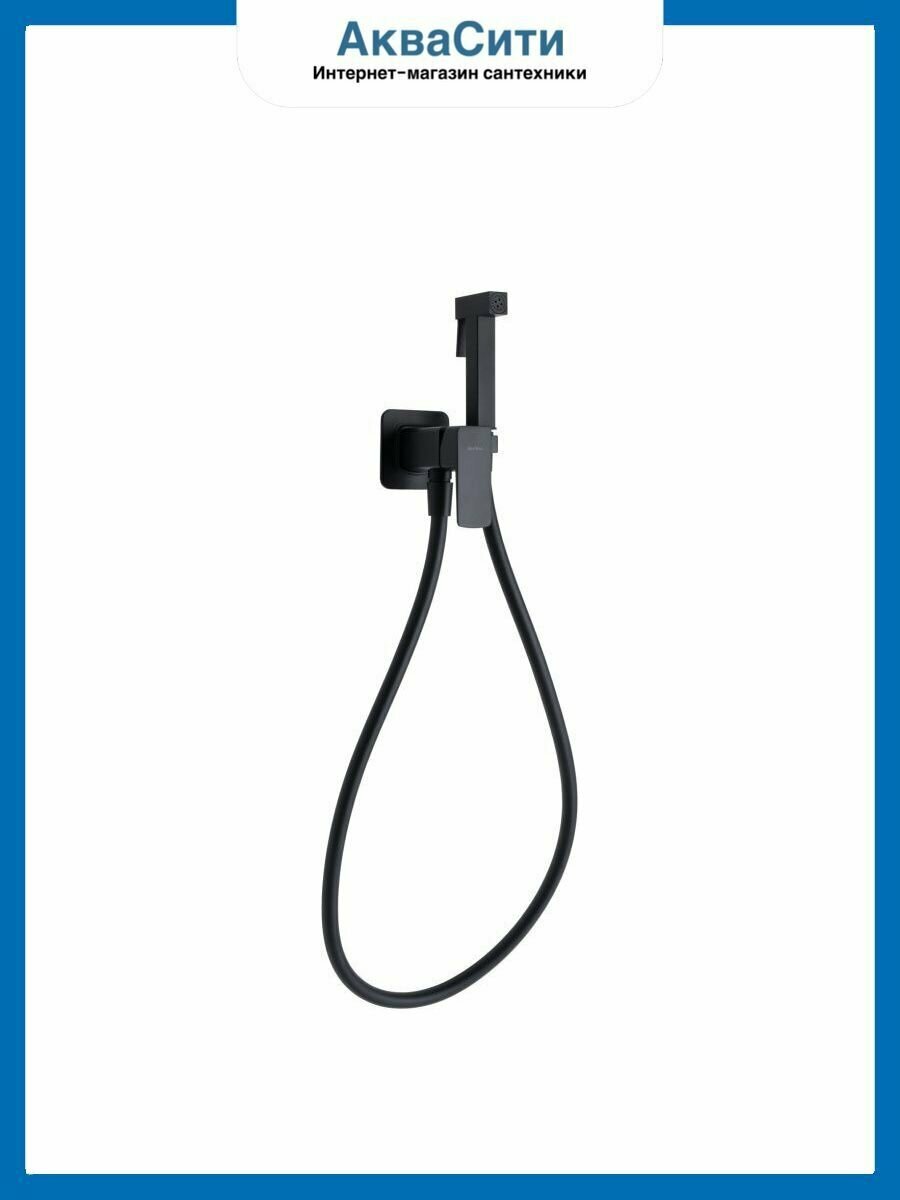 Смеситель с гигиеническим душем Allen Brau Infinity 5.21005-31 (с внутренней частью) черный матовый