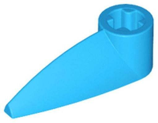 Деталь Lego x346 Bionicle 1 x 3 Tooth with Axle Hole (Bohrok Eye)