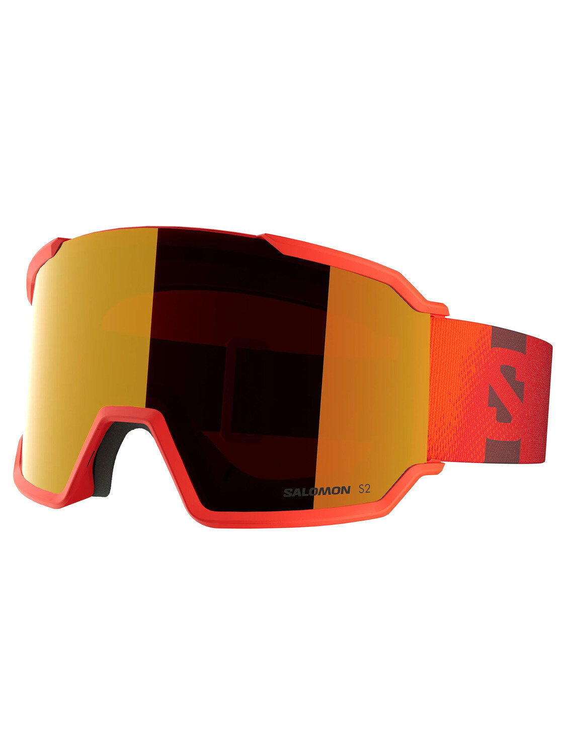 Горнолыжные очки Salomon S/View 3 ML Cherry Tomato Cat. 2 25/26 Красный, для мужчин , Красный
