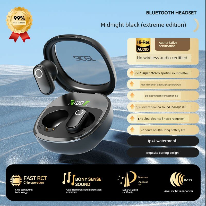 Acer OHR513 Bluetooth наушники с Dolby Atmos, 30 ч. батареи, премиальным шумоподавлением, матовый черный