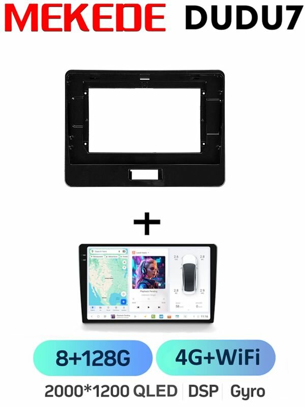 Магнитола Mekede 10" DUDU7 8/128 Gb для Suzuki Wagon R 6 2017-2021 carpay Android